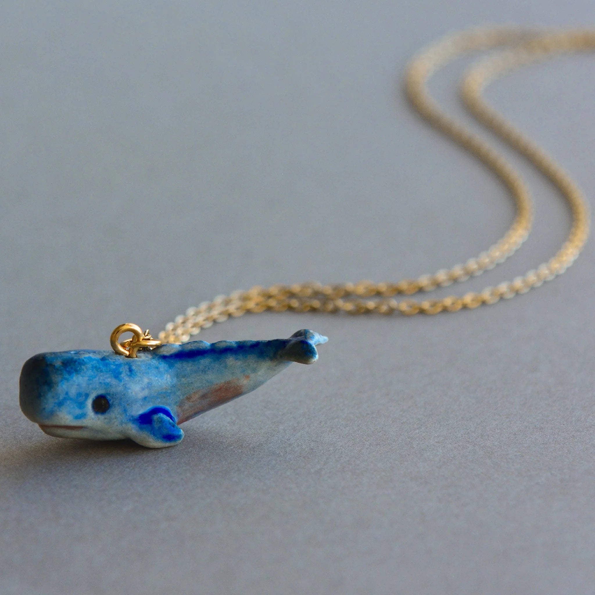 Blue Sperm Whale Necklace – The Toy Chest